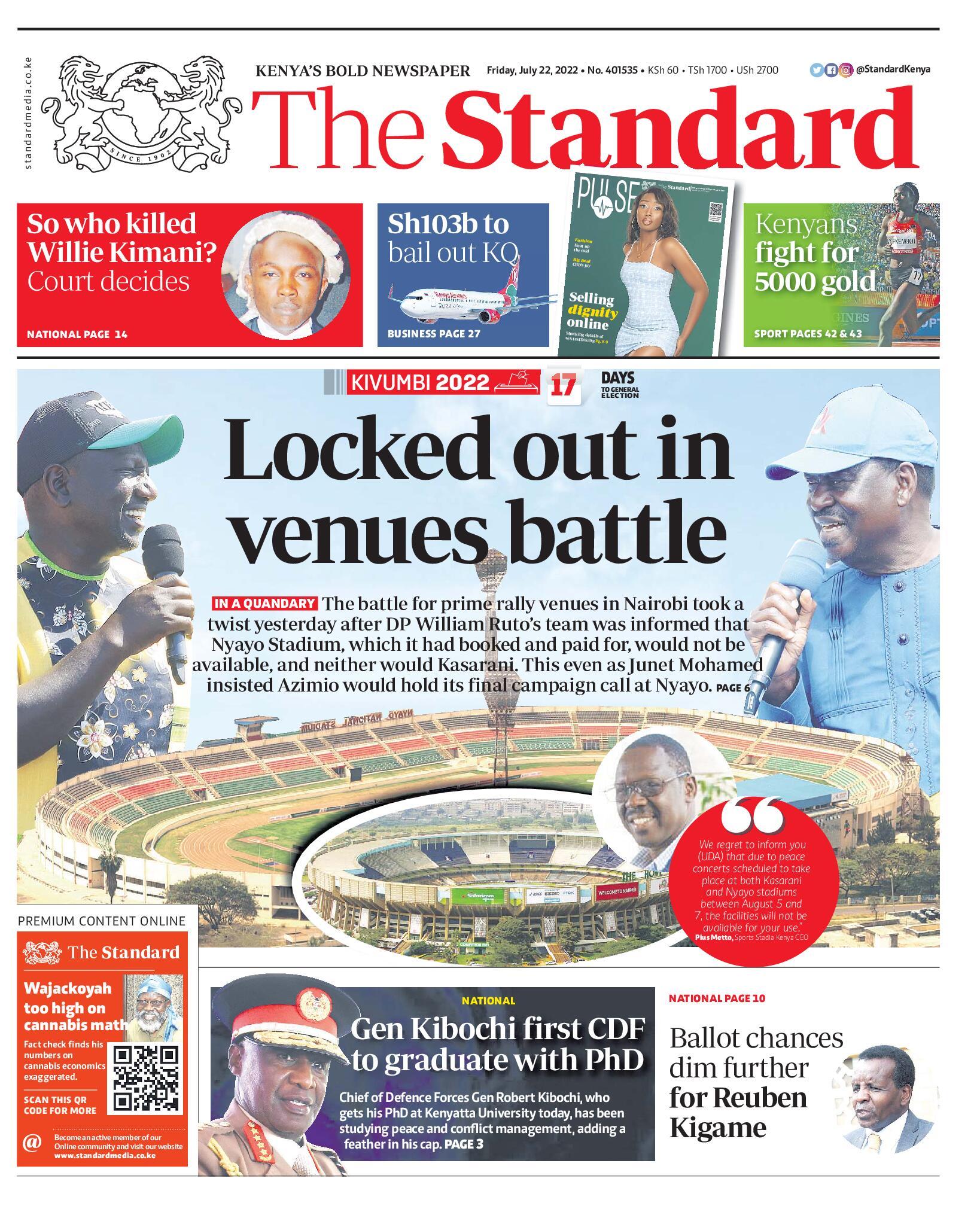 The Standard - Breaking News, Kenya News, World News and Videos