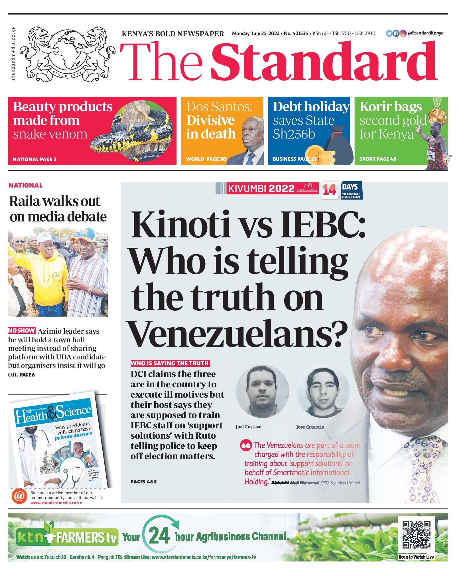 The Standard - Breaking News, Kenya News, World News and Videos
