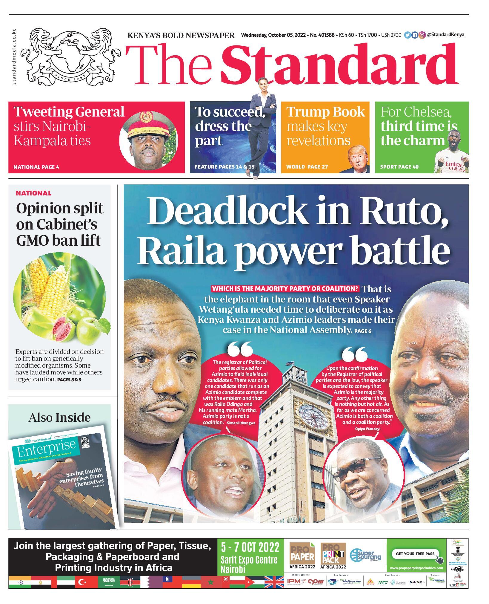 The Standard - Breaking News, Kenya News, World News and Videos