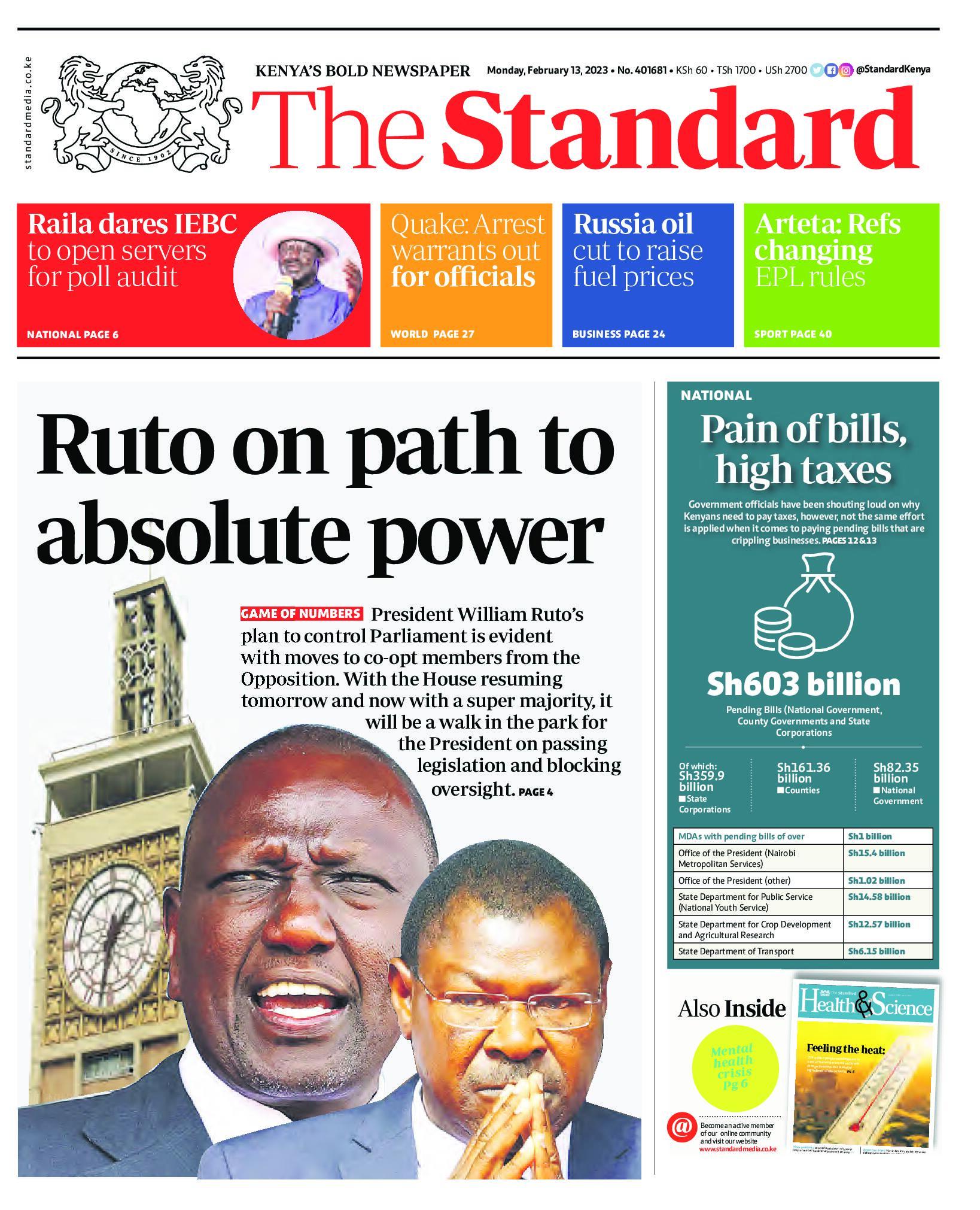 The Standard - Breaking News, Kenya News, World News and Videos