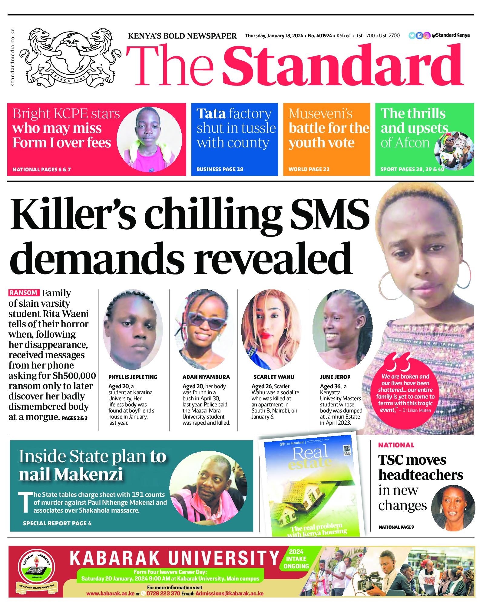 The Standard - Kenya & World News | Latest and Breaking news
