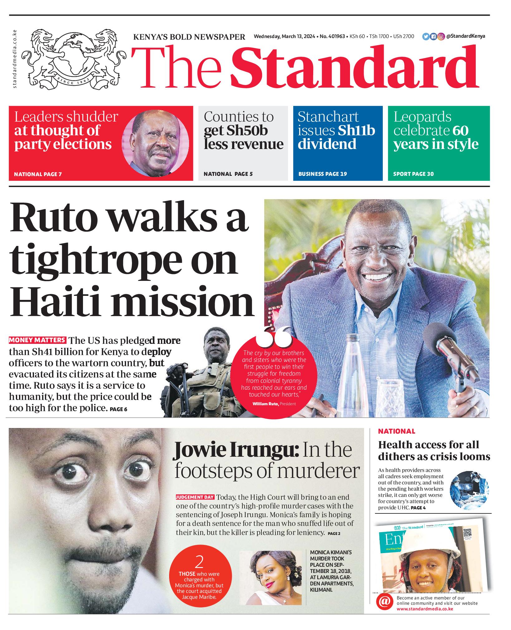 The Standard - Kenya & World News | Latest and Breaking news