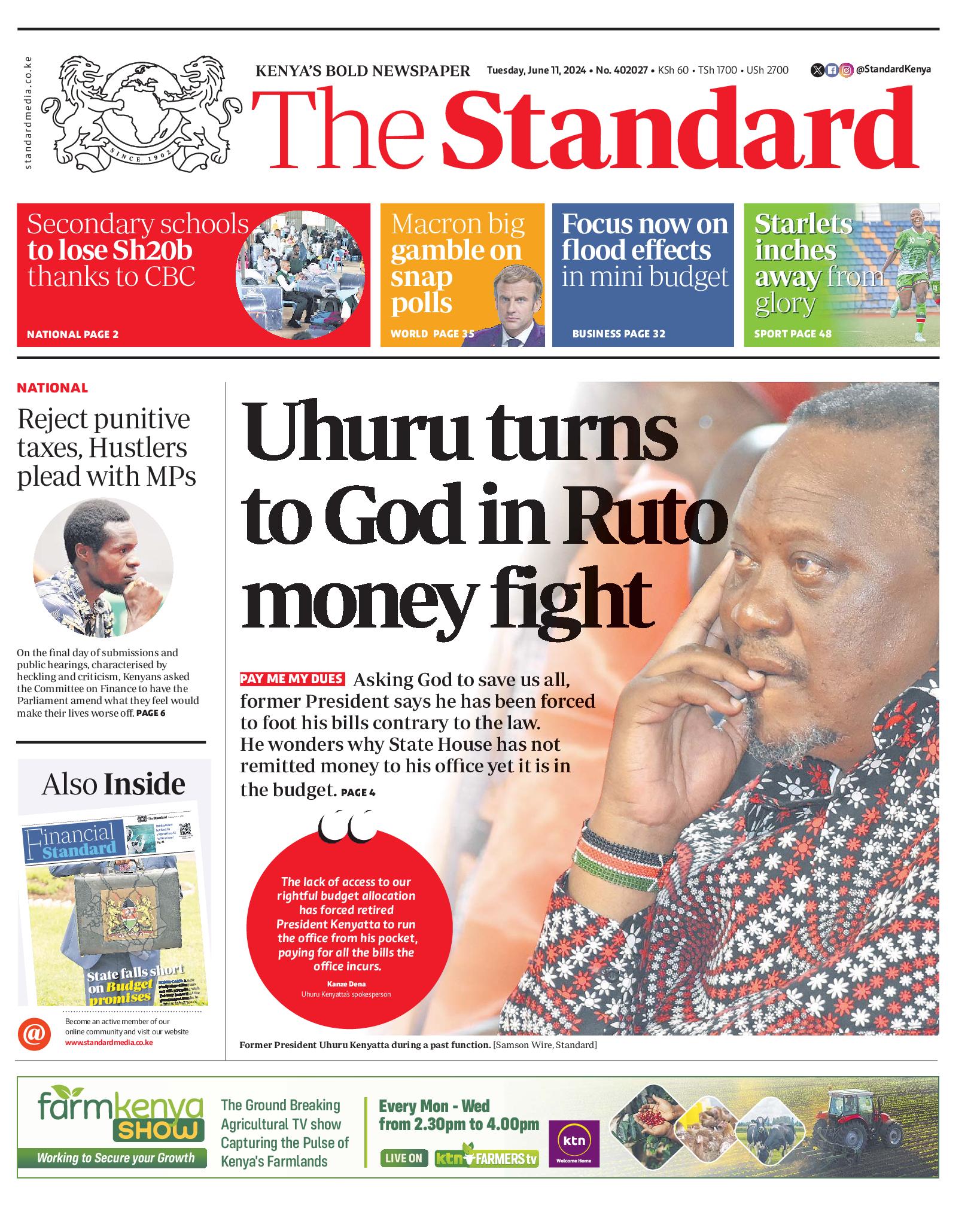 The Standard ePaper - Get the latest newspapers, magazines and journals ...